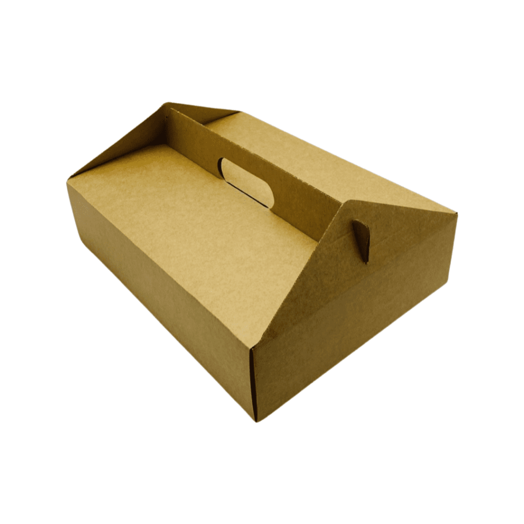 CL-PA89331 Kraft Carry Box 2 320x250x85mm 100/CTN - Hospitality Lab