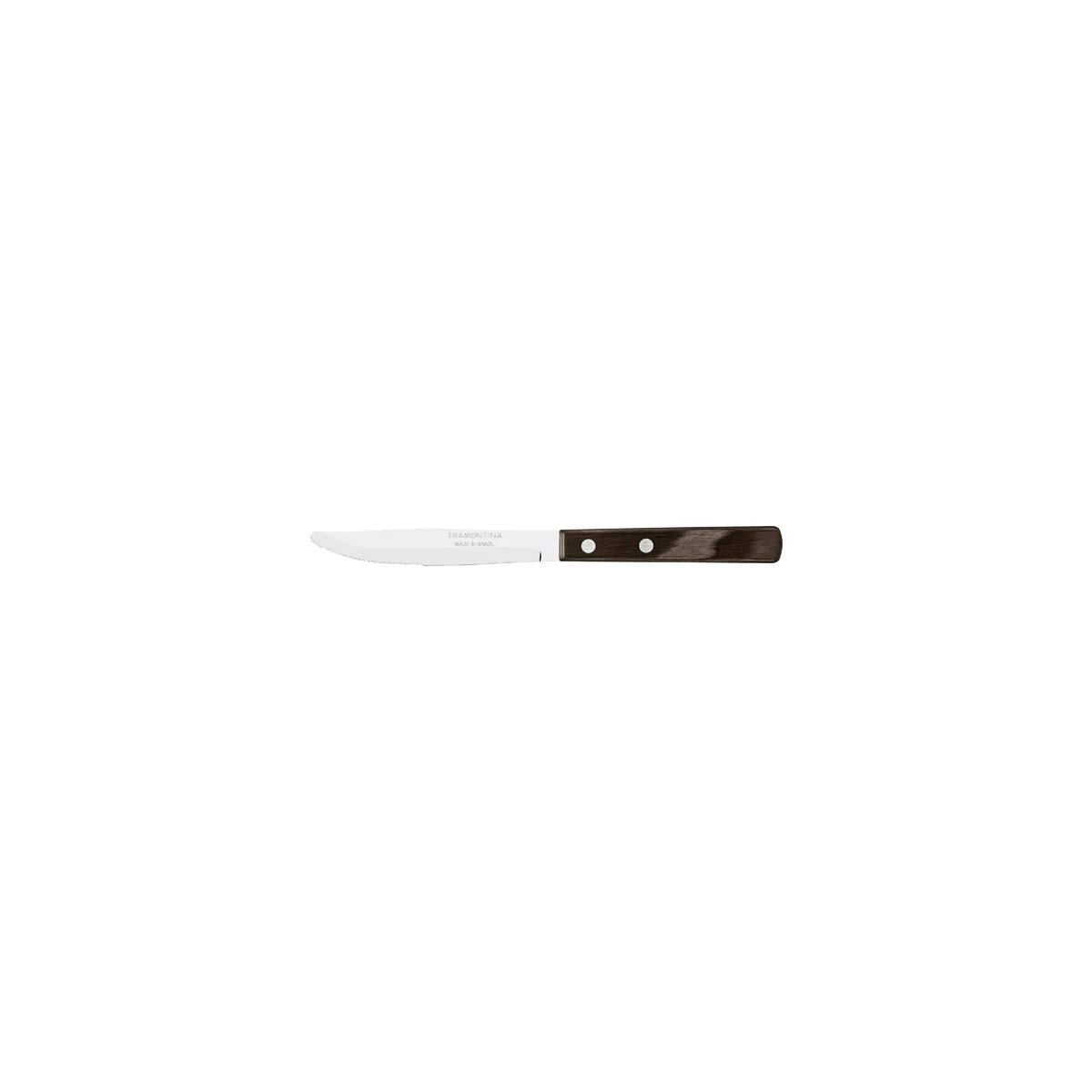 TM211101/494 STEAK KNIFE SERATED P/WOOD BROWN, TRAMONTINA - Hospitality Lab
