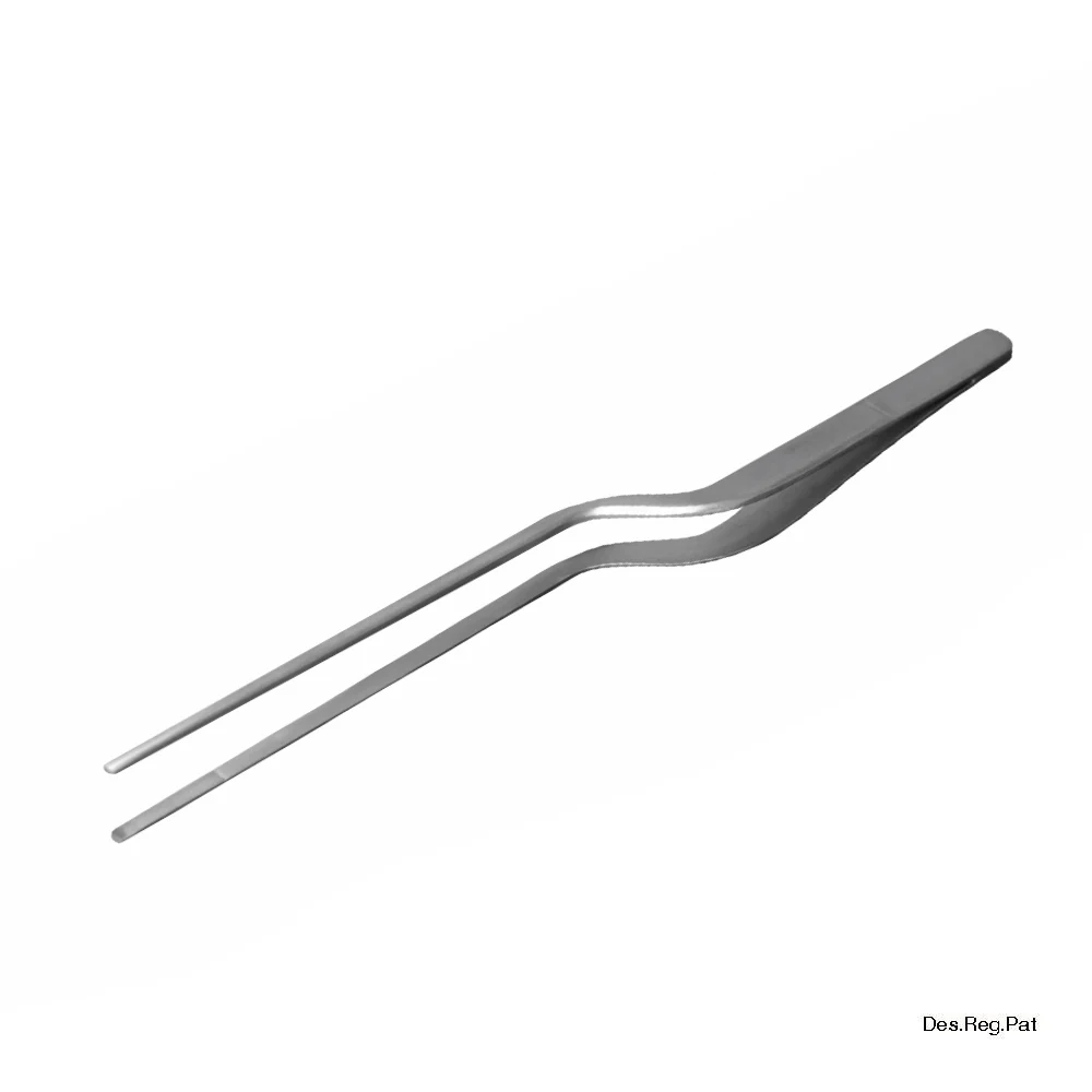 UB-46/X-076 GARNISH TWEEZERS, CHROME UBER BAR TOOLS - Hospitality Lab